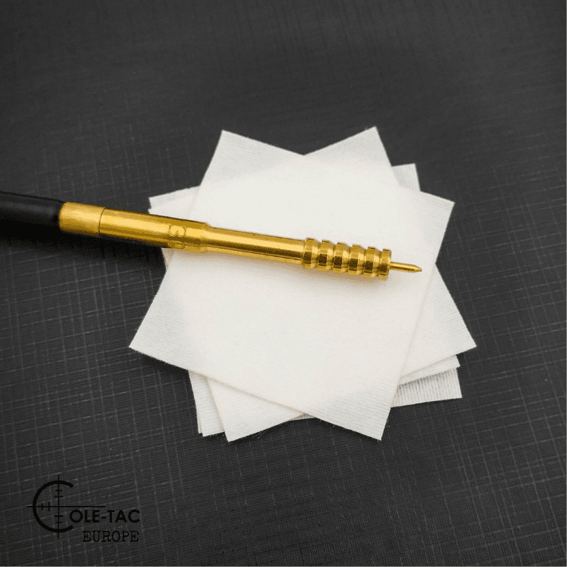 Cole-Tac puhdistuslaput 7mm 600-kpl pussi. - Passion For Rifles